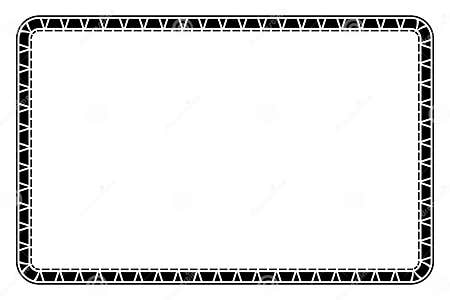 Simple Vector Basic Shape Frame, for Certificate, Placard or Element ...