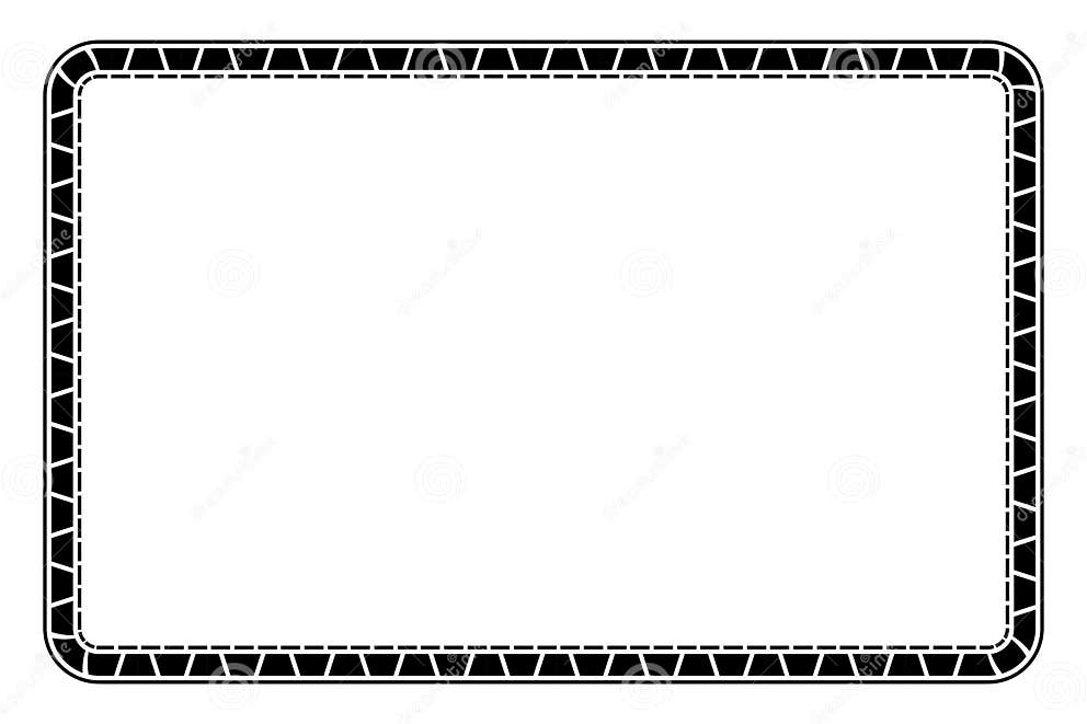 Simple Vector Basic Shape Frame, for Certificate, Placard or Element ...