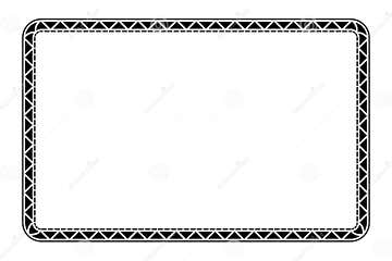 Simple Vector Basic Shape Frame, for Certificate, Placard or Element ...