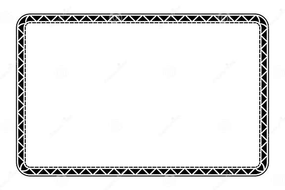 Simple Vector Basic Shape Frame, for Certificate, Placard or Element ...