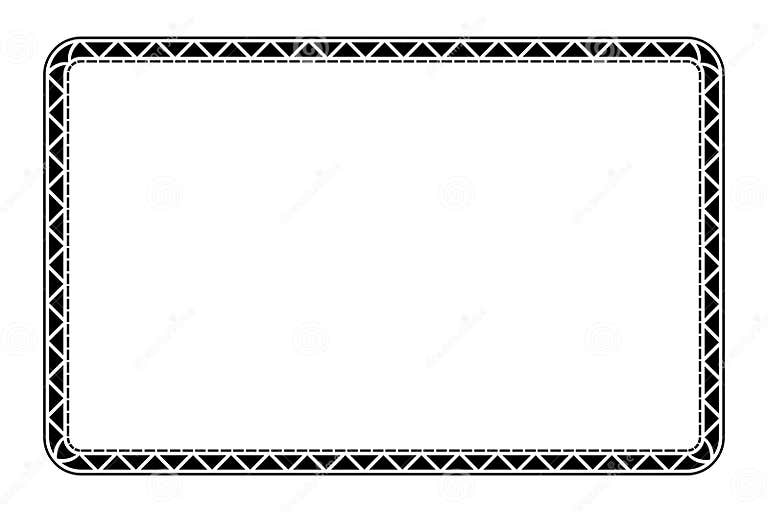 Simple Vector Basic Shape Frame, for Certificate, Placard or Element ...