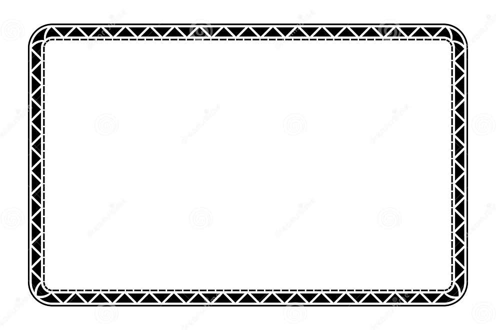 Simple Vector Basic Shape Frame, for Certificate, Placard or Element ...