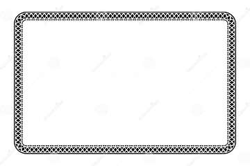 Simple Vector Basic Shape Frame, for Certificate, Placard or Element ...