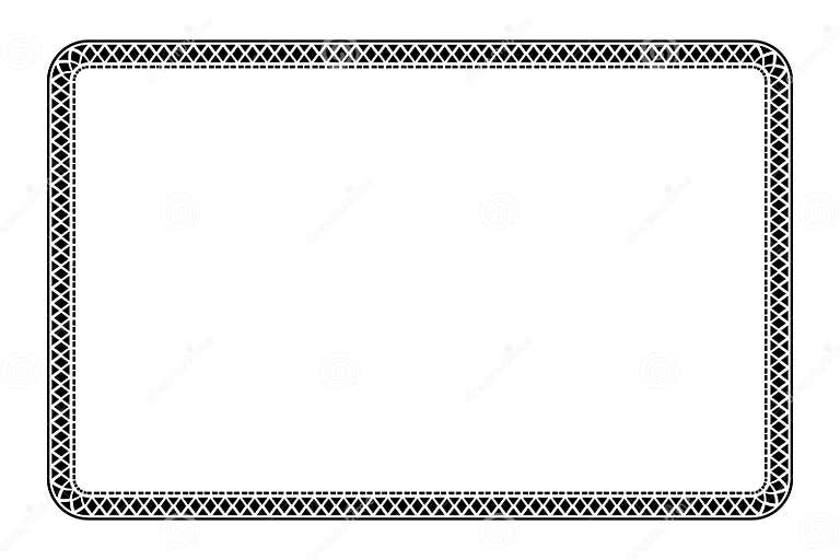 Simple Vector Basic Shape Frame, for Certificate, Placard or Element ...