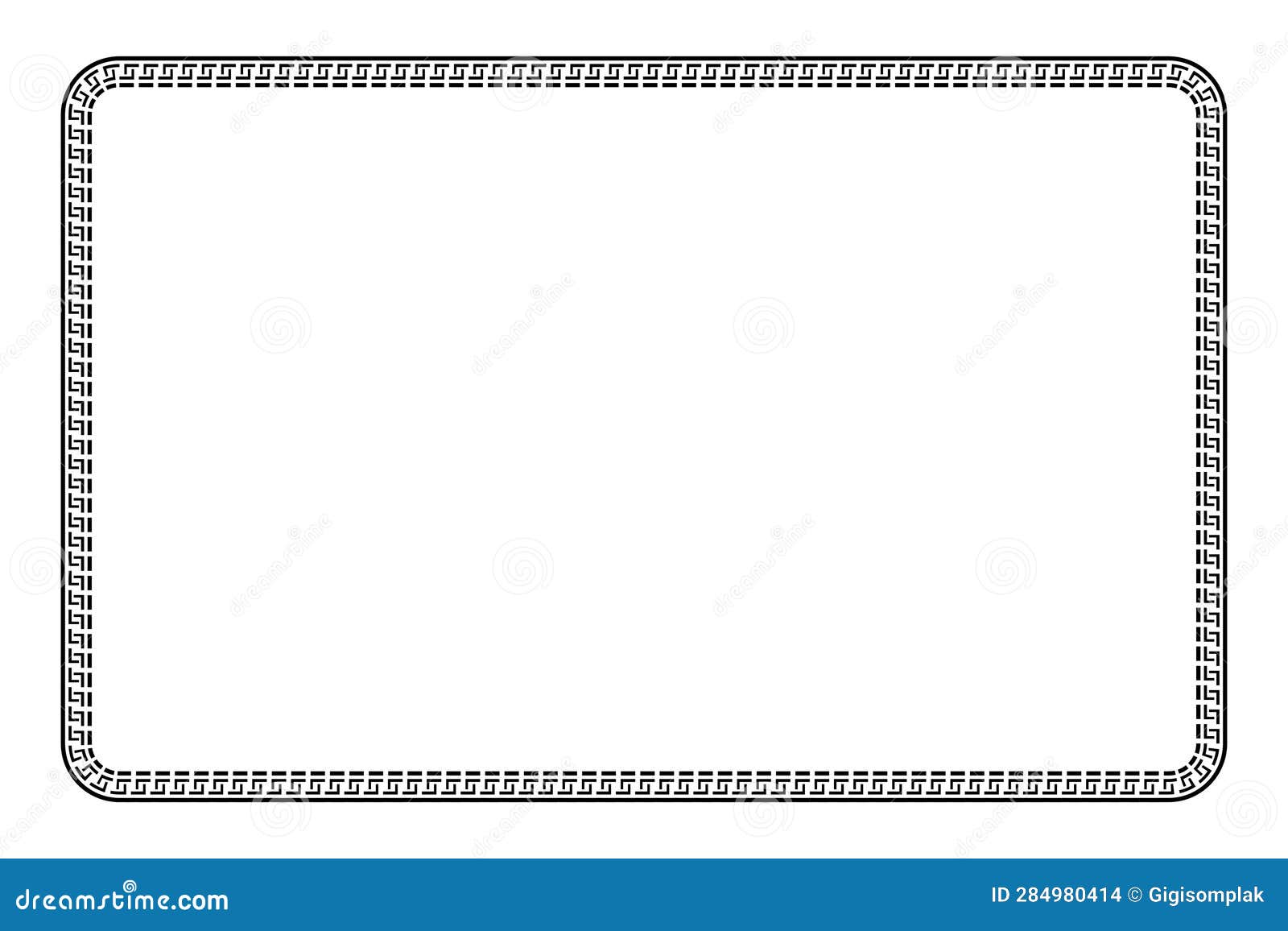 Simple Vector Basic Shape Frame, for Certificate, Placard or Element ...