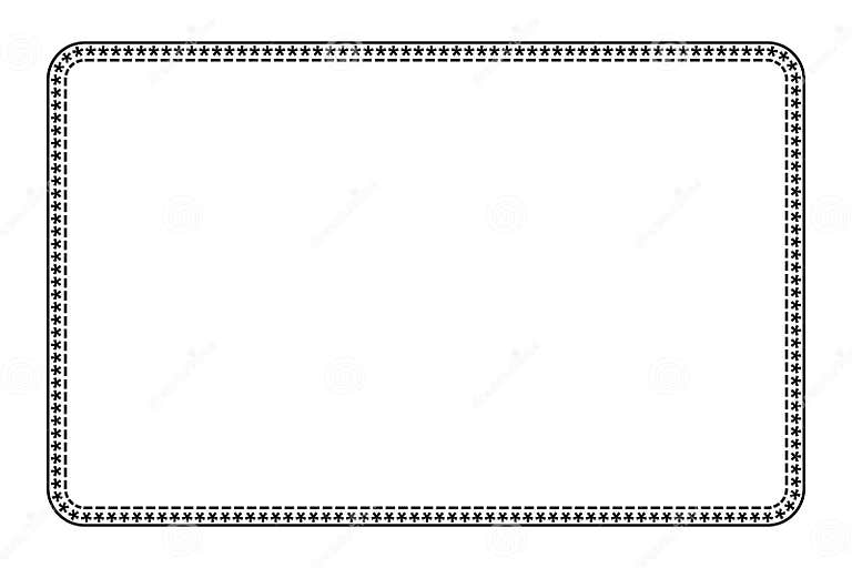 Simple Vector Basic Shape Frame, for Certificate, Placard or Element ...
