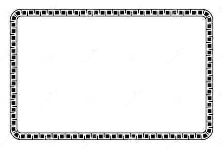 Simple Vector Basic Shape Frame, for Certificate, Placard or Element ...