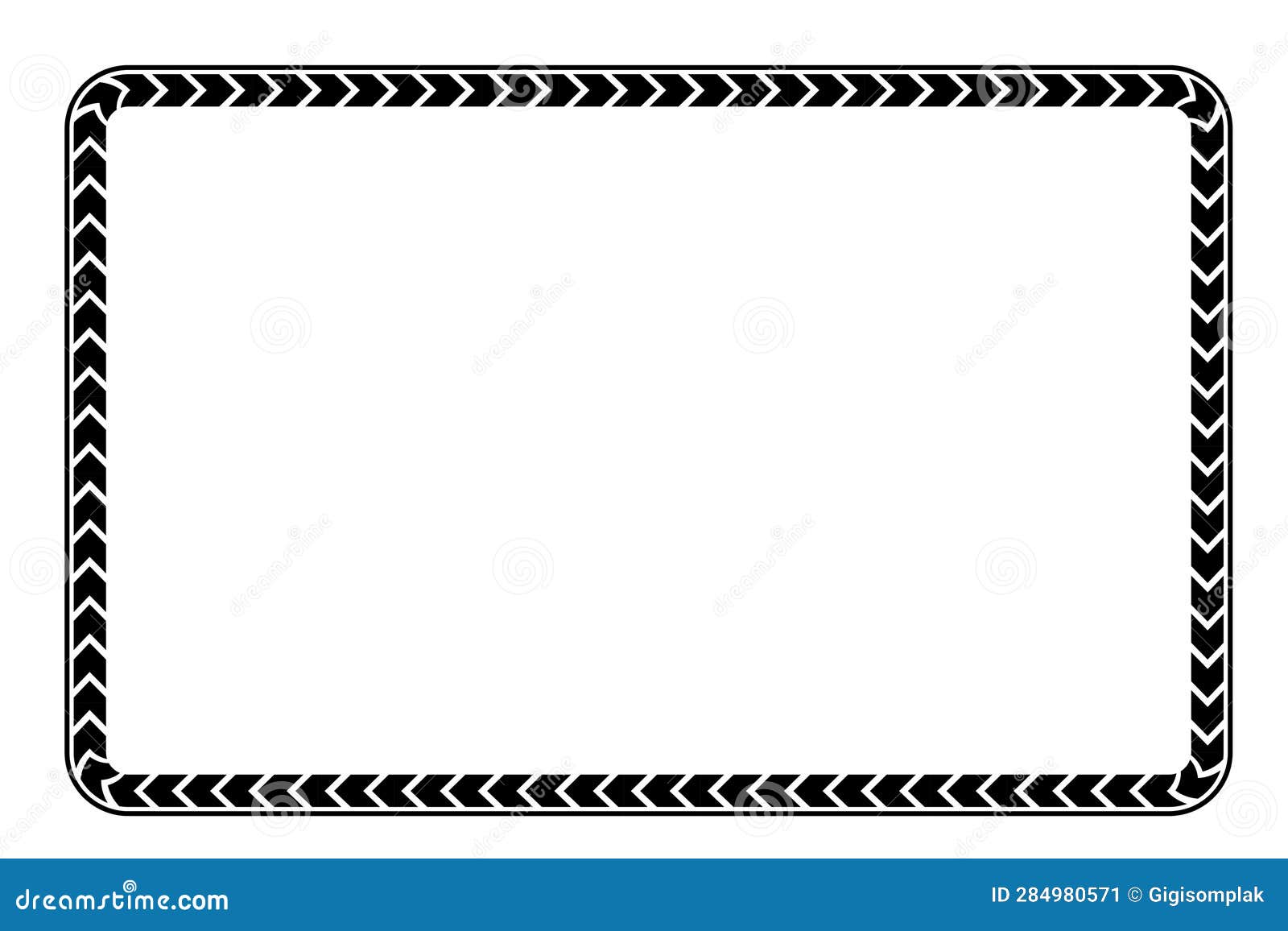 Simple Vector Basic Shape Frame, for Certificate, Placard or Element ...