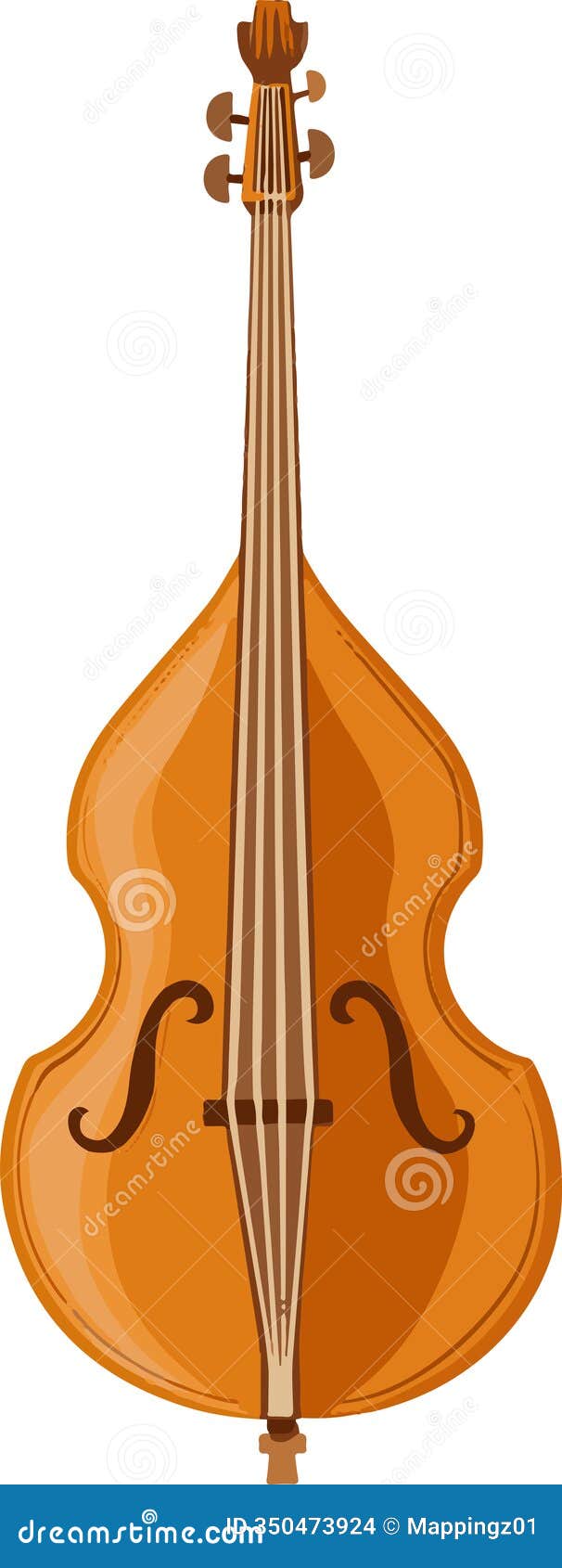 Simple vector bass clipart stock vector. Illustration of vector - 350473924