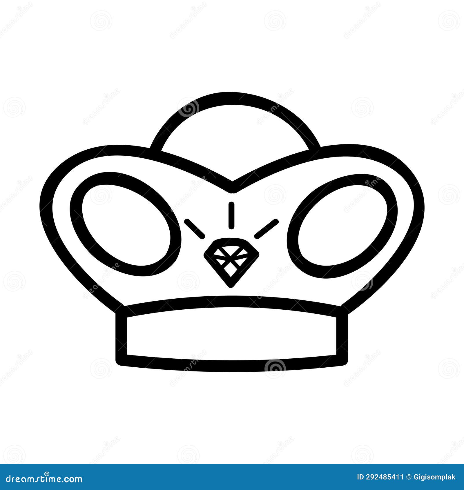 Simple Vector Black Crown, Isolated on White Stock Vector ...