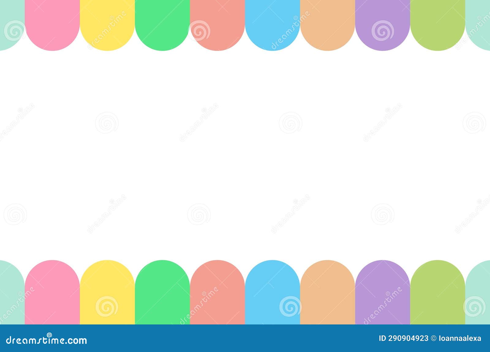 Simple Vector Bright Cartoon 9 Color Template with Copy Space Stock ...