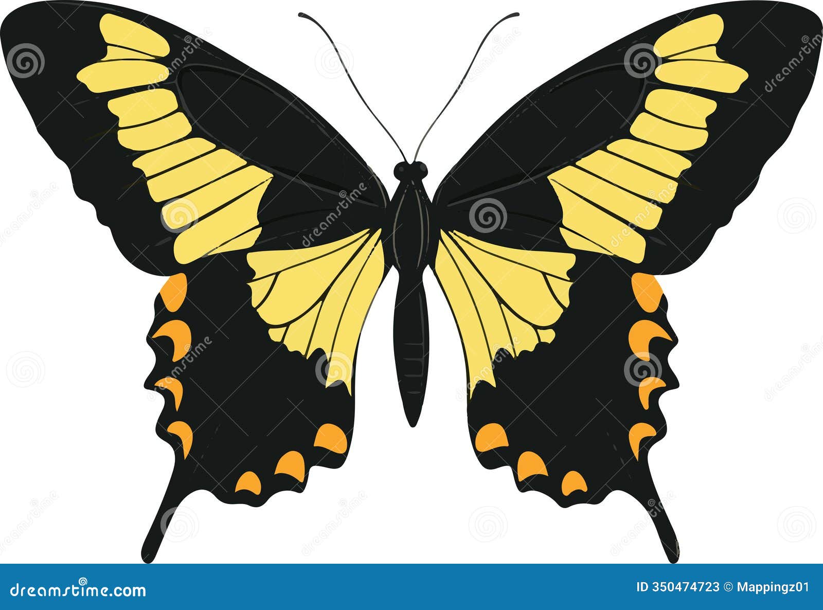 Simple Vector Butterfly Clipart Stock Vector - Illustration of icons ...
