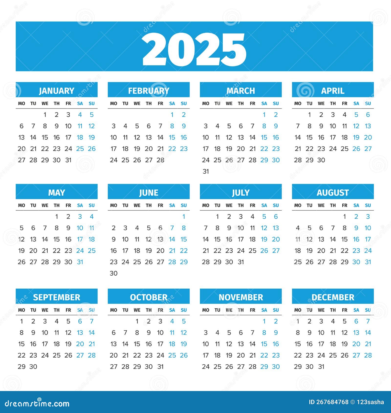 2025 Simple Horizontal Pocket Calendar Grid Template Isolated On White ... 2025 Simple Horizontal Pocket Calendar Grid Template Isolated On White ...