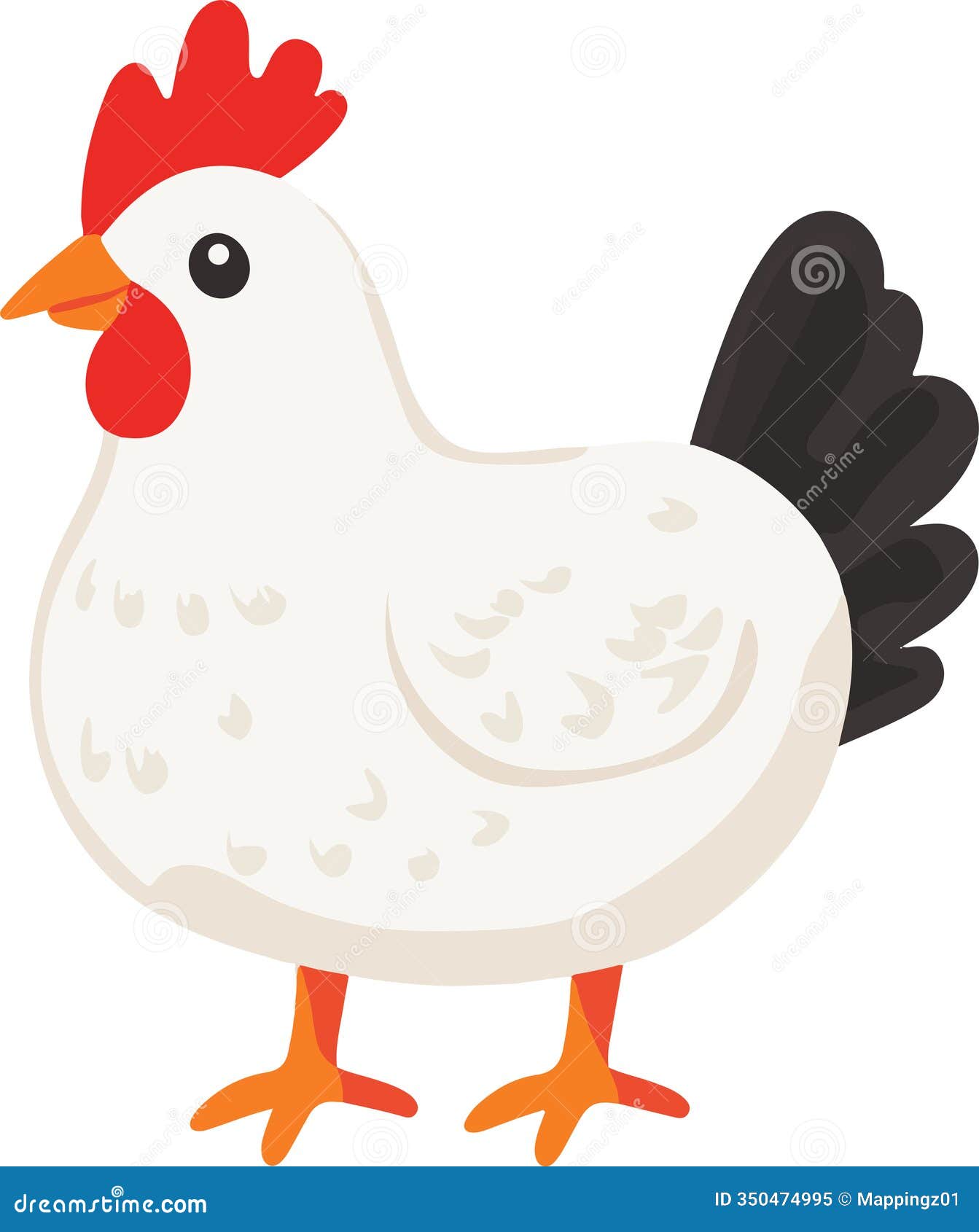 Simple Vector Chicken Clipart Stock Vector - Illustration of clipart ...