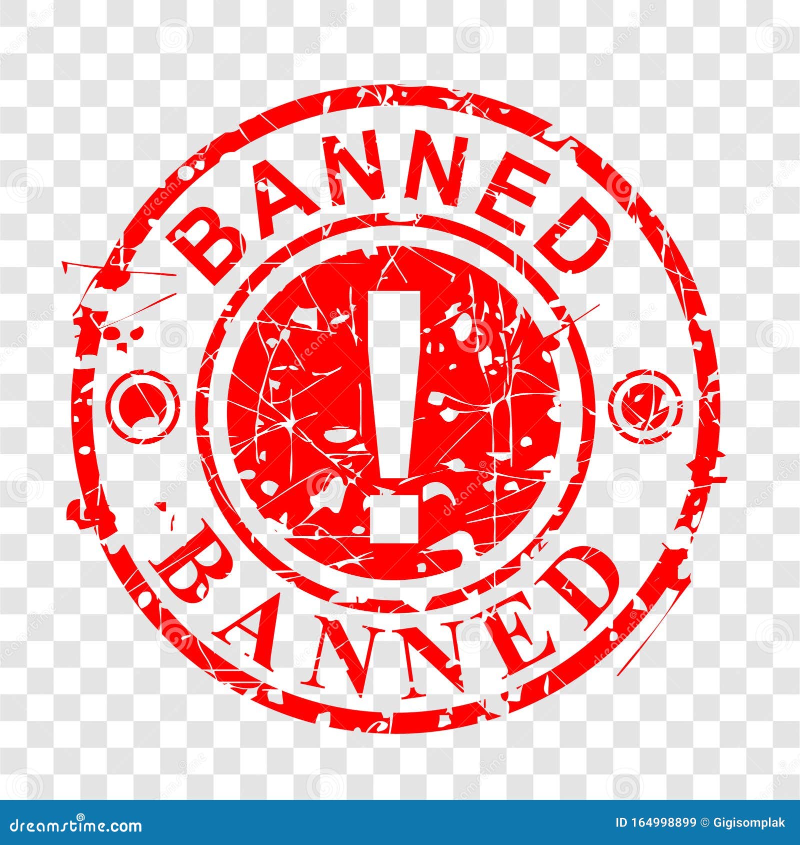 Transparent Banned Circle Stock Illustrations – 30 Transparent Banned ...