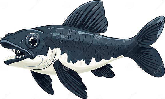 Simple Vector Coelacanth Clipart Stock Vector - Illustration of modern ...