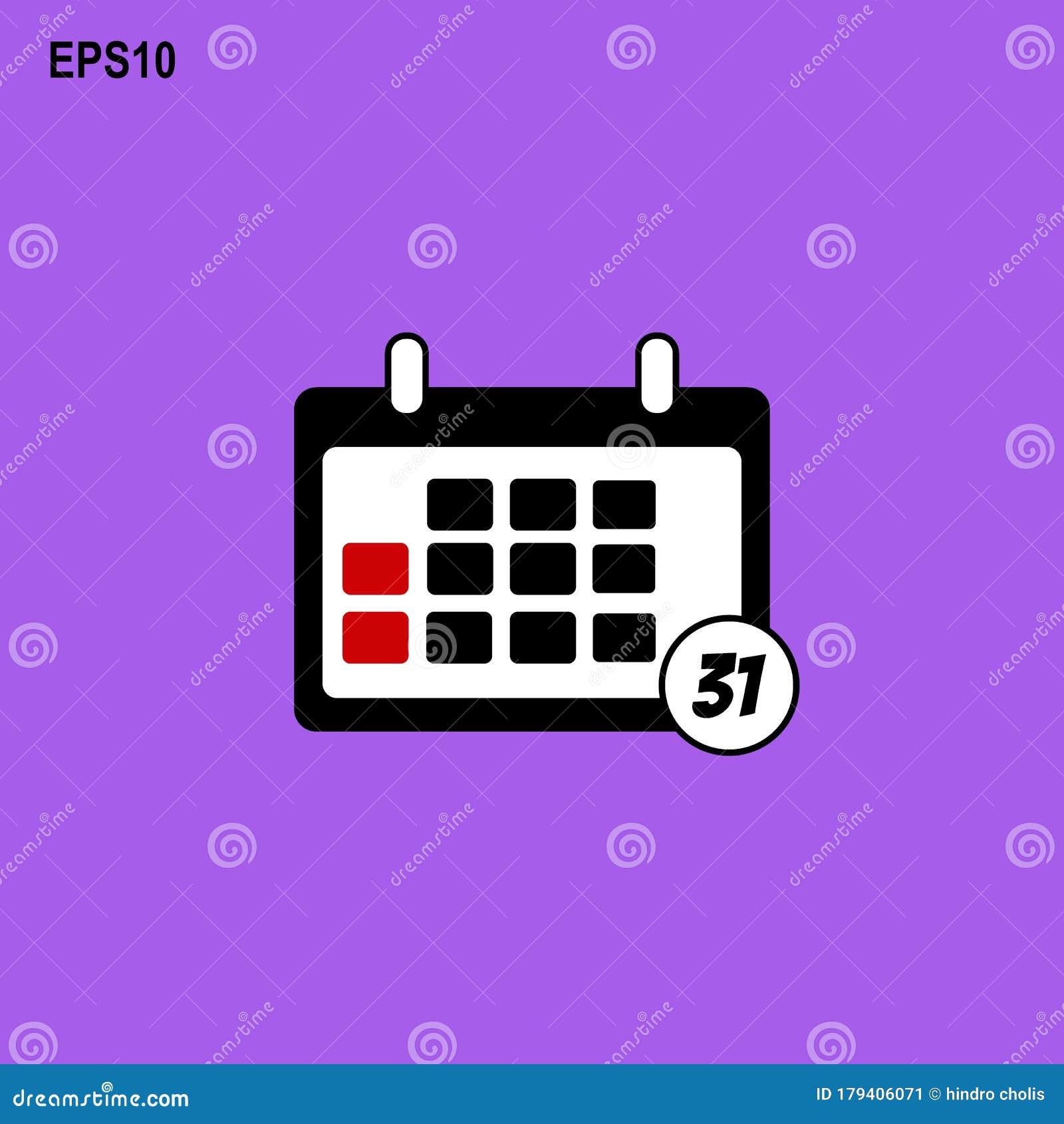 Simple Vector Design Icon Calendar Stock Vector - Illustration of ...