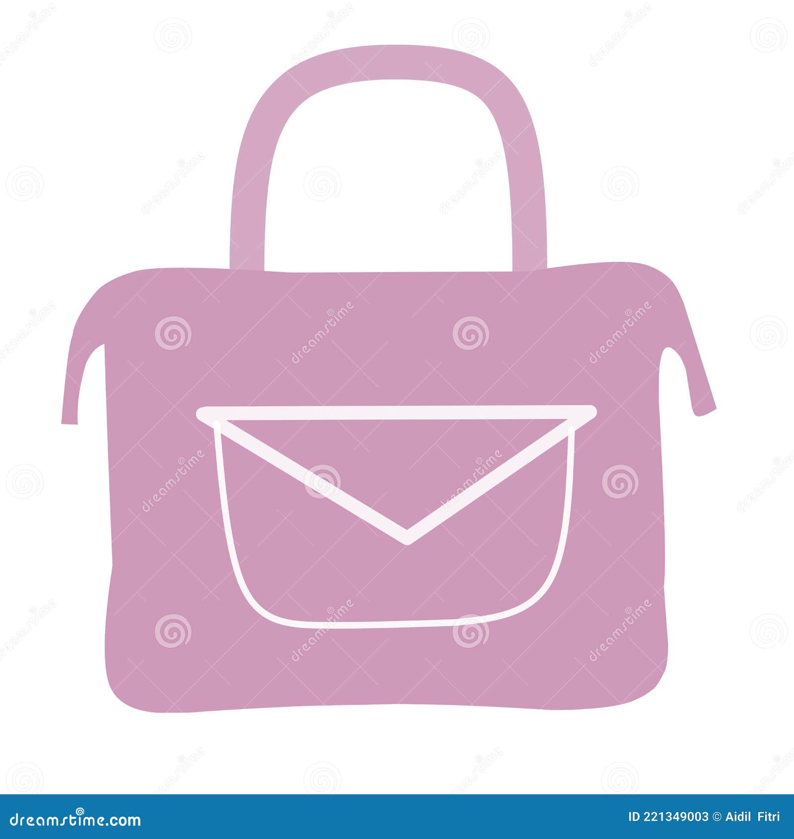 Simple Vector Design for Women S Bag Shape Design Stock Illustration ...