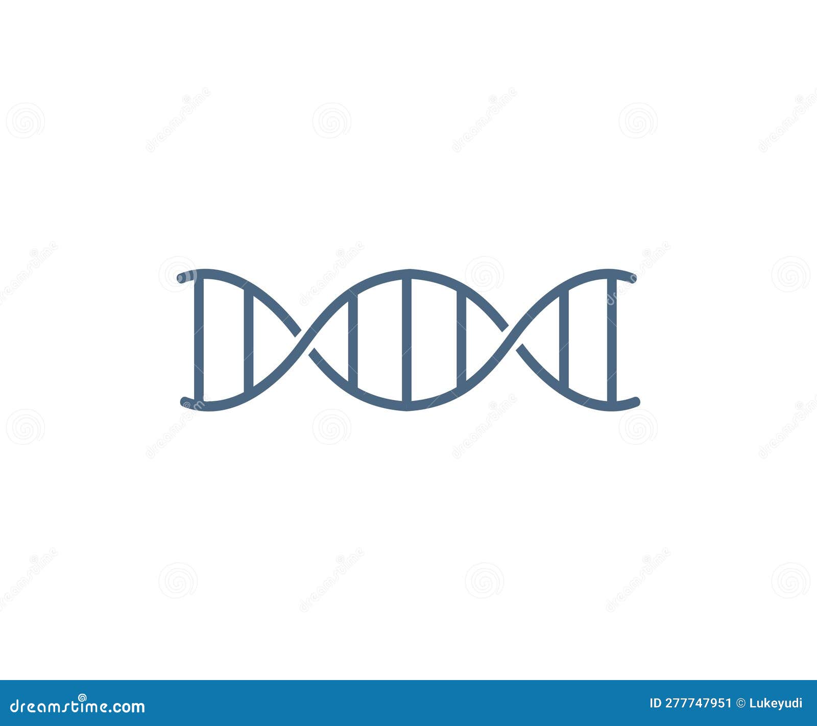 Simple Vector of DNA Spiral Chain Stock Vector - Illustration of ...