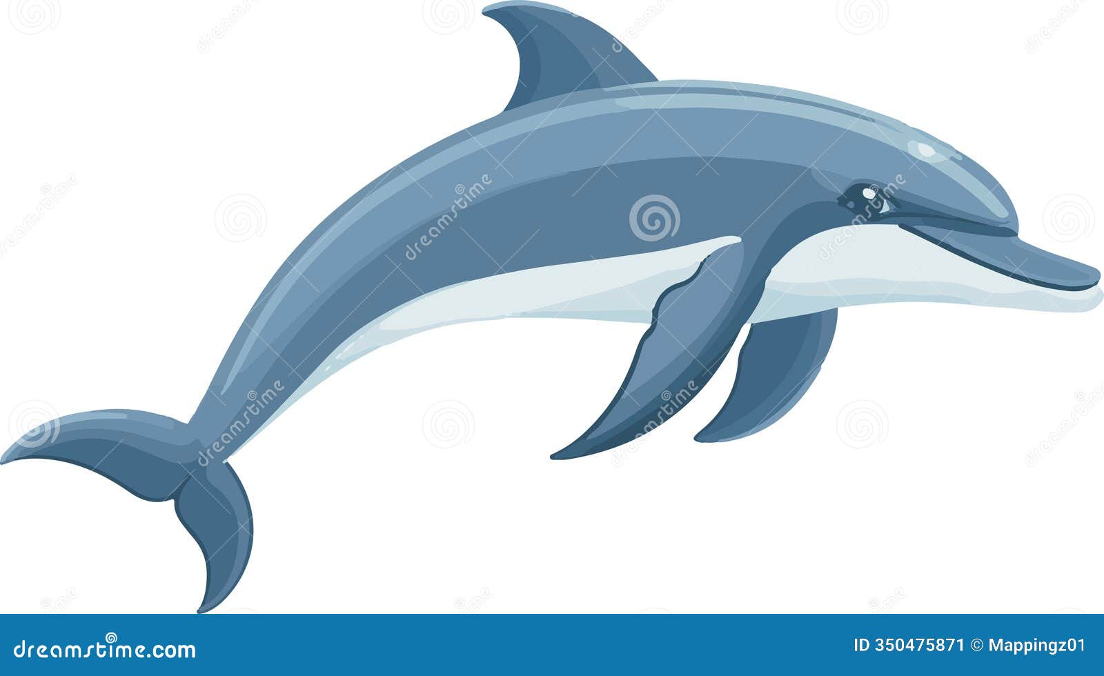 Dolphin Clipart. Dolphin Vector Clipart. Dolphin Isolated Clipart ...