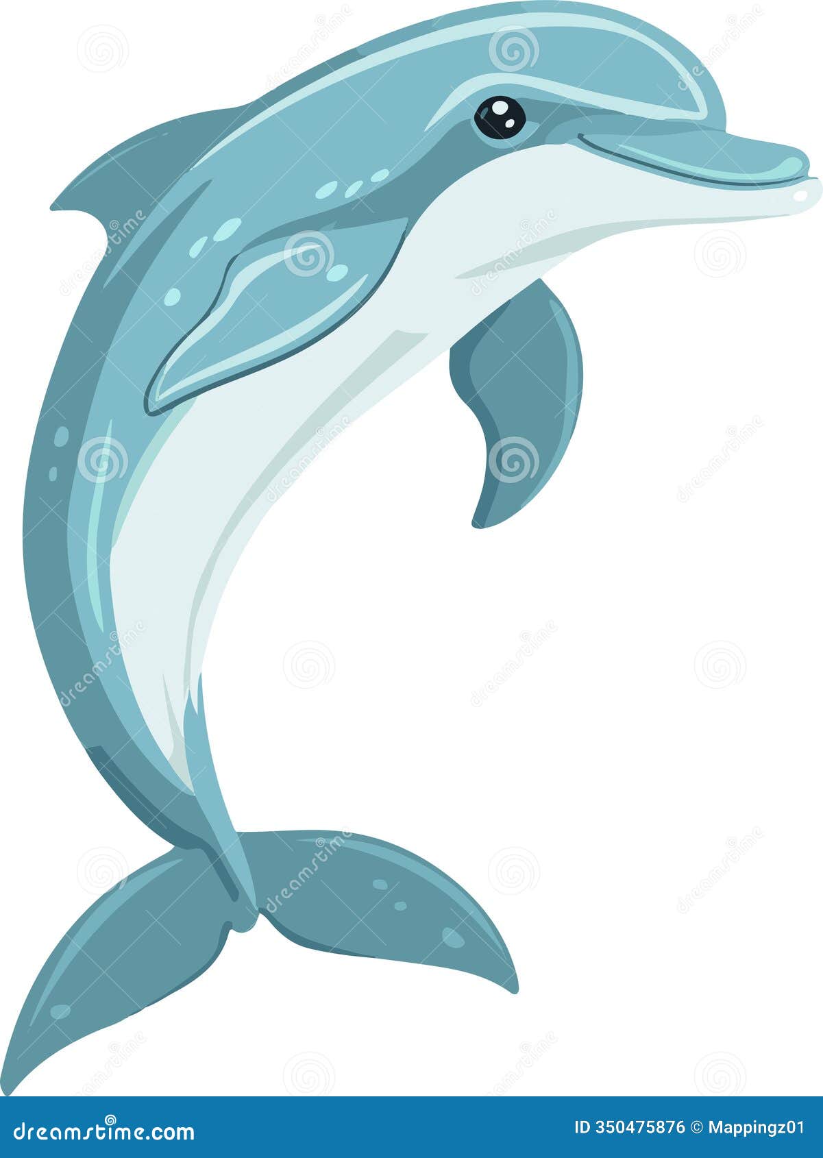 Simple Vector Dolphin Clipart Stock Vector - Illustration of bold ...