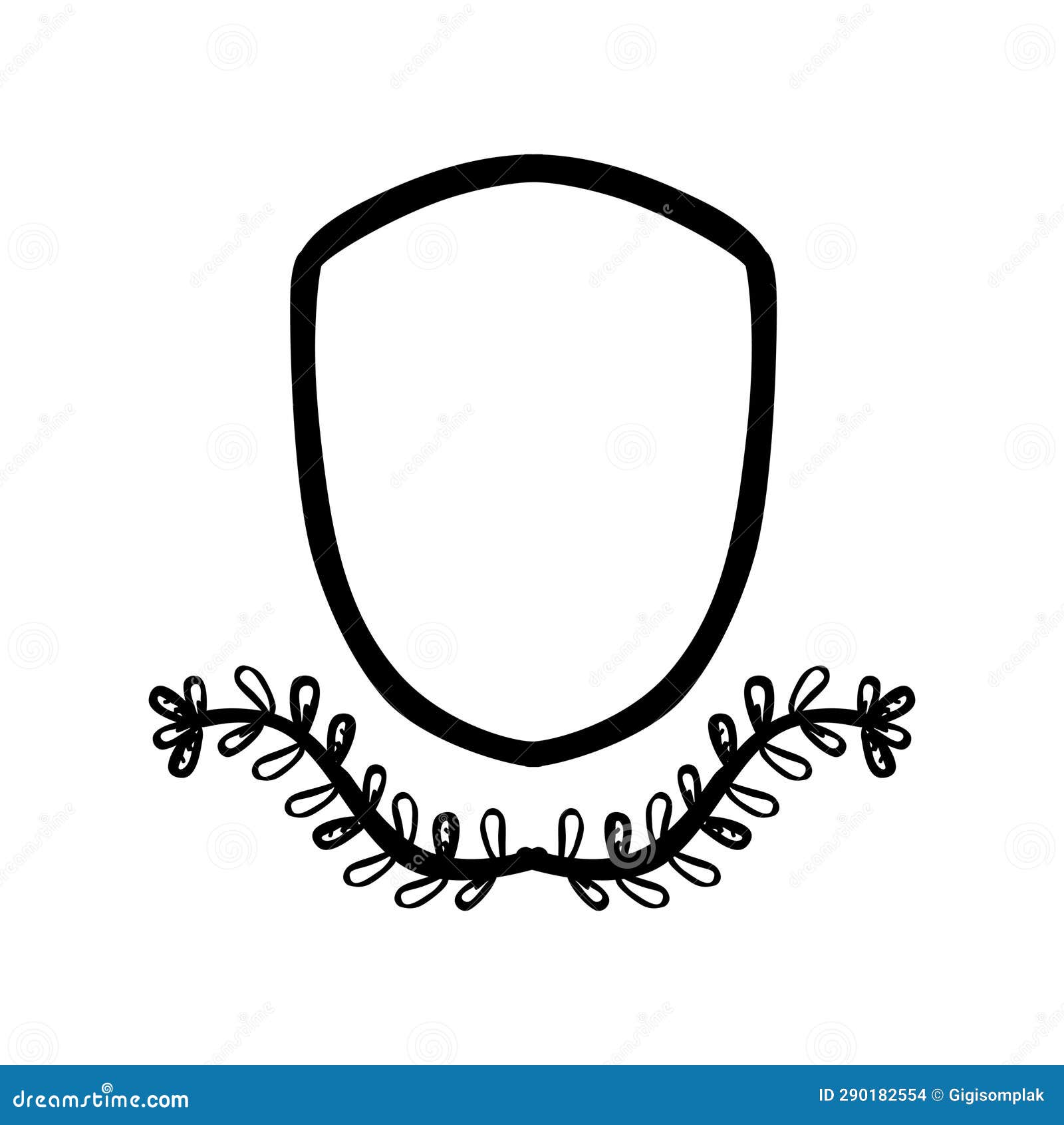 Simple Vector Doodle Hand Draw Sketch, Badge Stock Vector ...