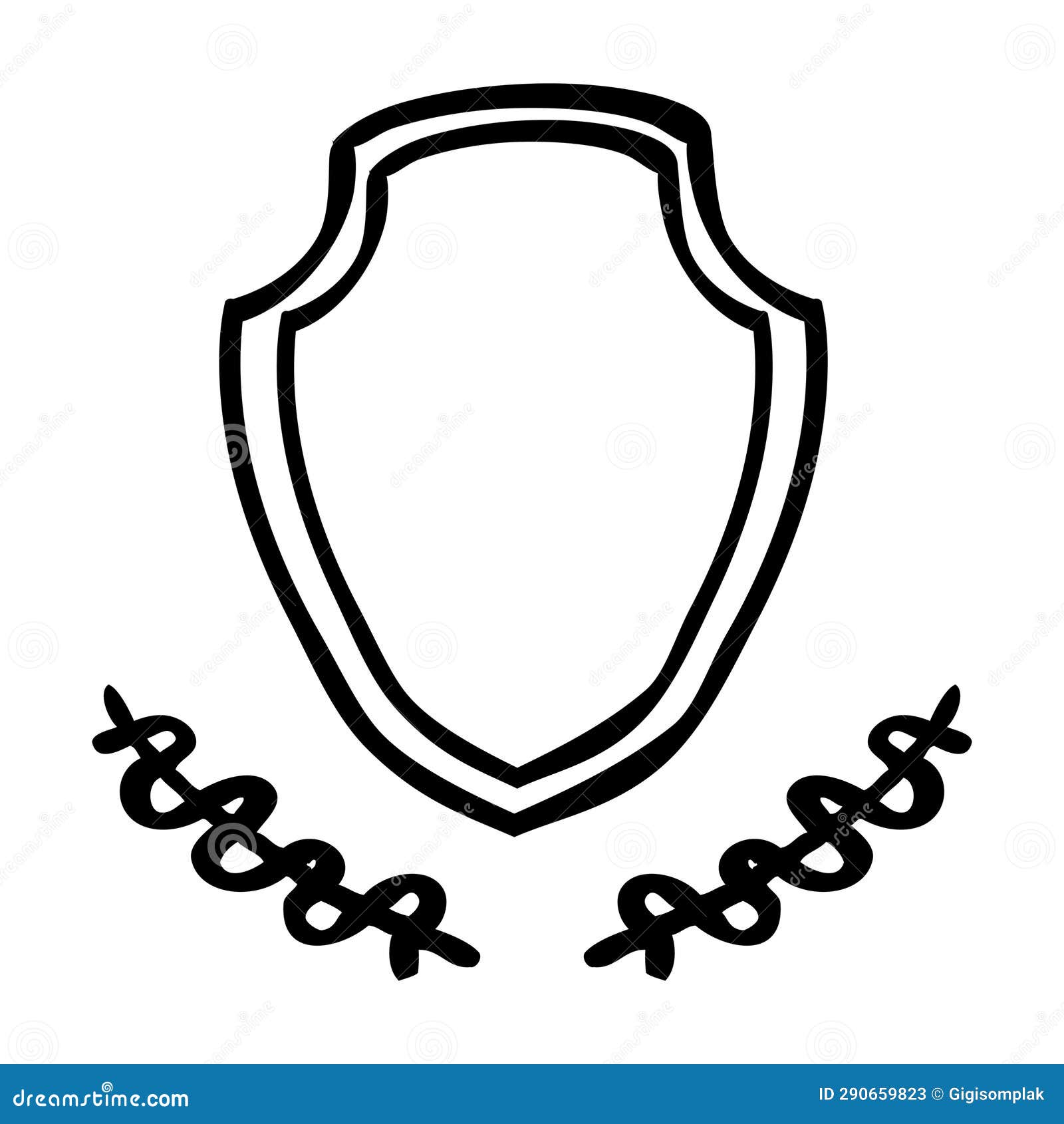 Simple Vector Doodle Hand Draw Sketch, Badge Stock Vector ...