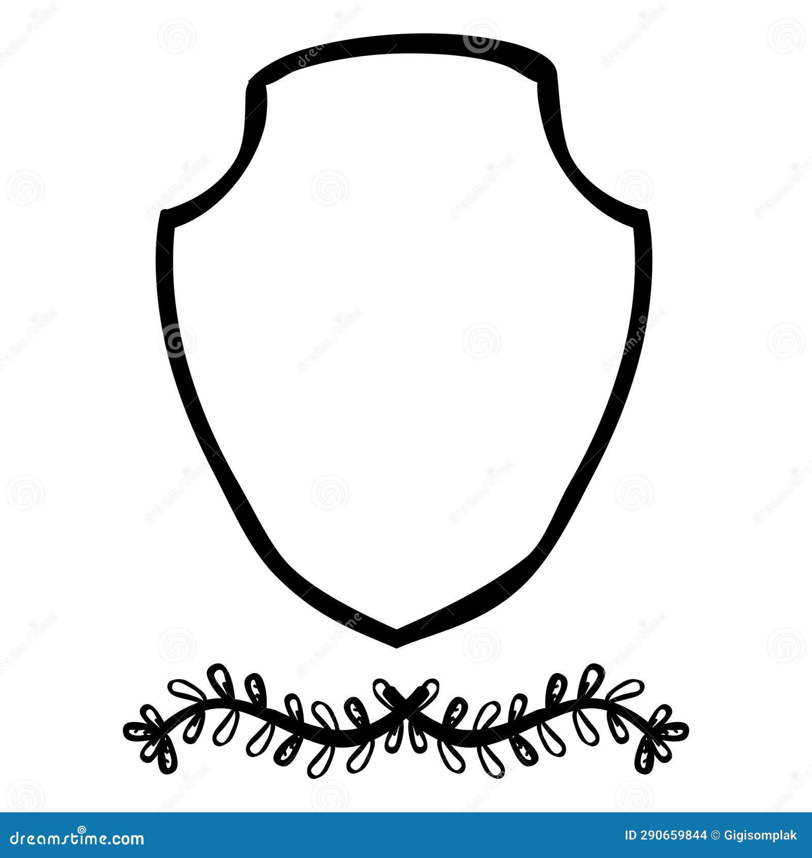 Simple Vector Doodle Hand Draw Sketch, Badge Stock Vector ...