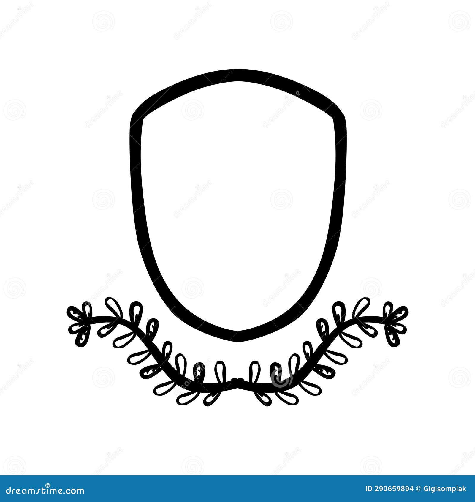 Simple Vector Doodle Hand Draw Sketch, Badge Stock Vector ...