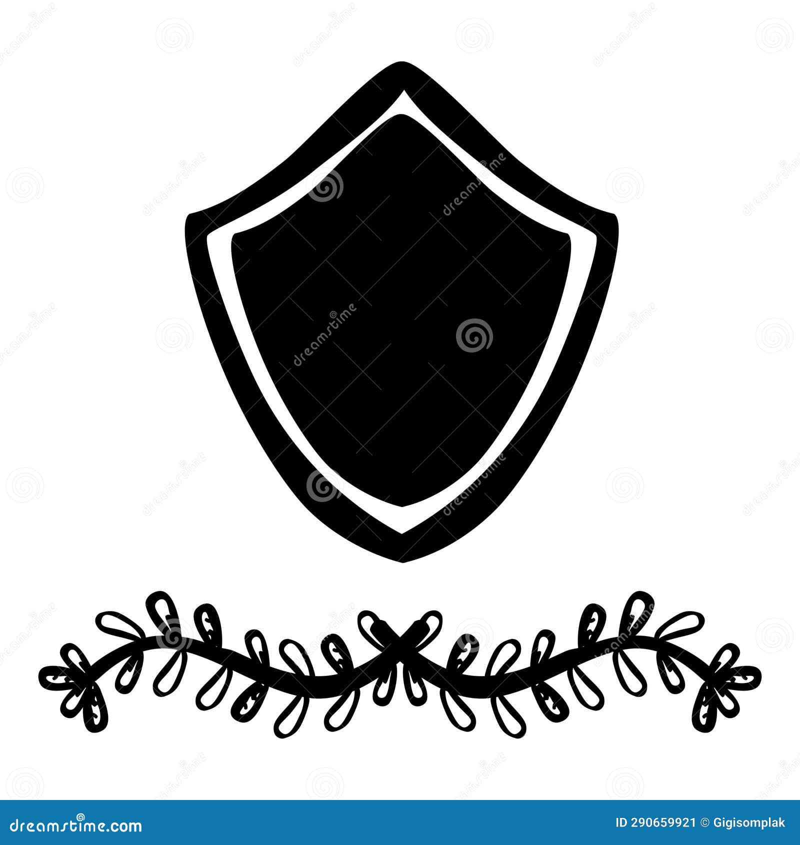 Simple Vector Doodle Hand Draw Sketch, Badge Stock Vector ...