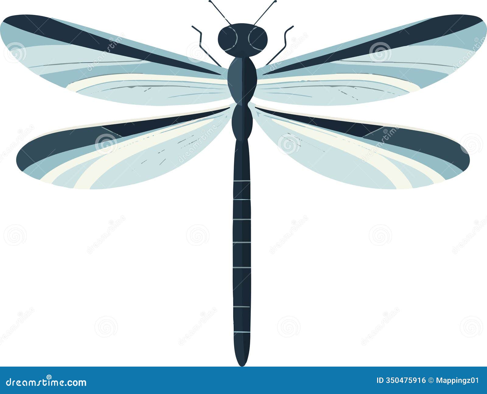 Simple Vector Dragonfly Clipart Stock Vector - Illustration of cartoon ...