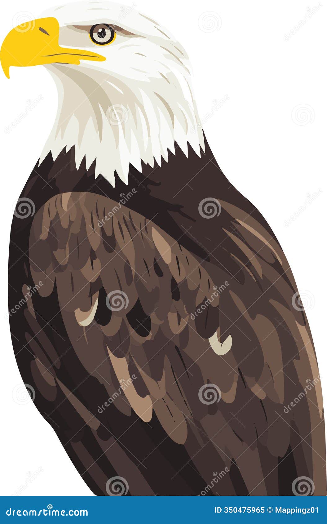 Simple Vector Eagle Clipart Stock Vector - Illustration of digital ...