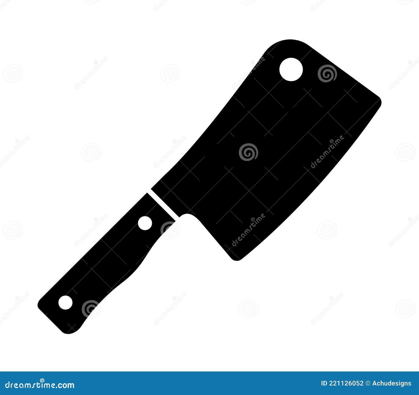 Meat cleaver knife stock vector. Illustration of damascus - 221126052