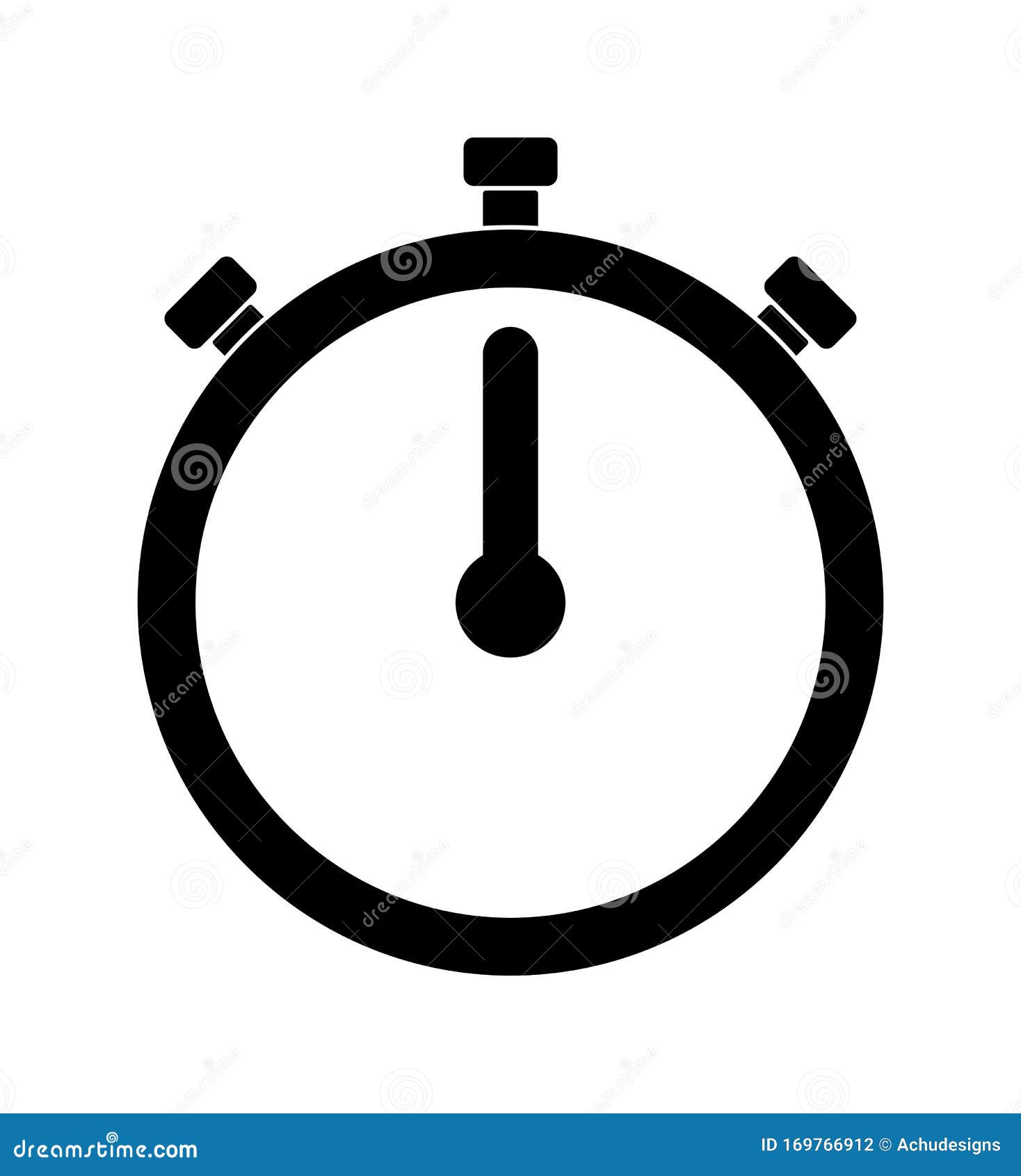 Stopwatch timer clock icon stock vector. Illustration of icon - 169766912