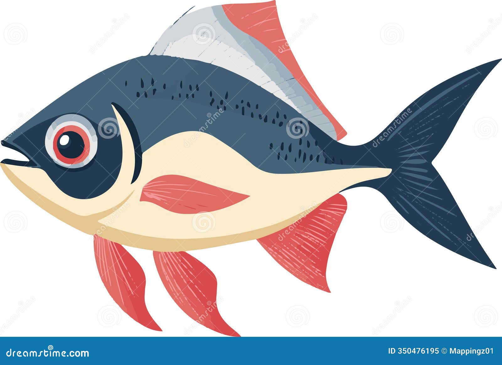 Simple vector fish clipart stock vector. Illustration of decorative ...