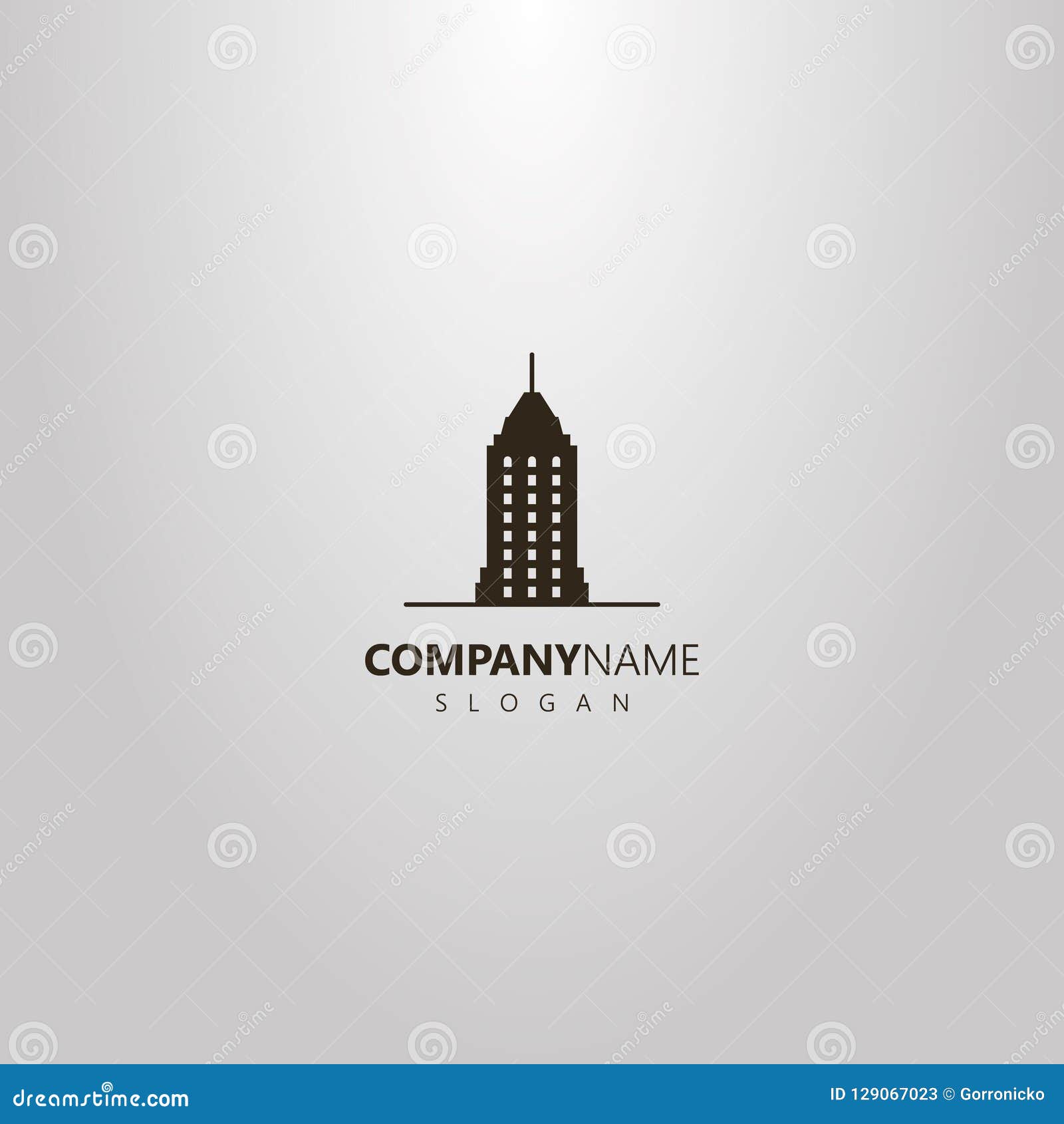 Skyscraper With Spire Icon Cartoon Vector | CartoonDealer.com #263142437