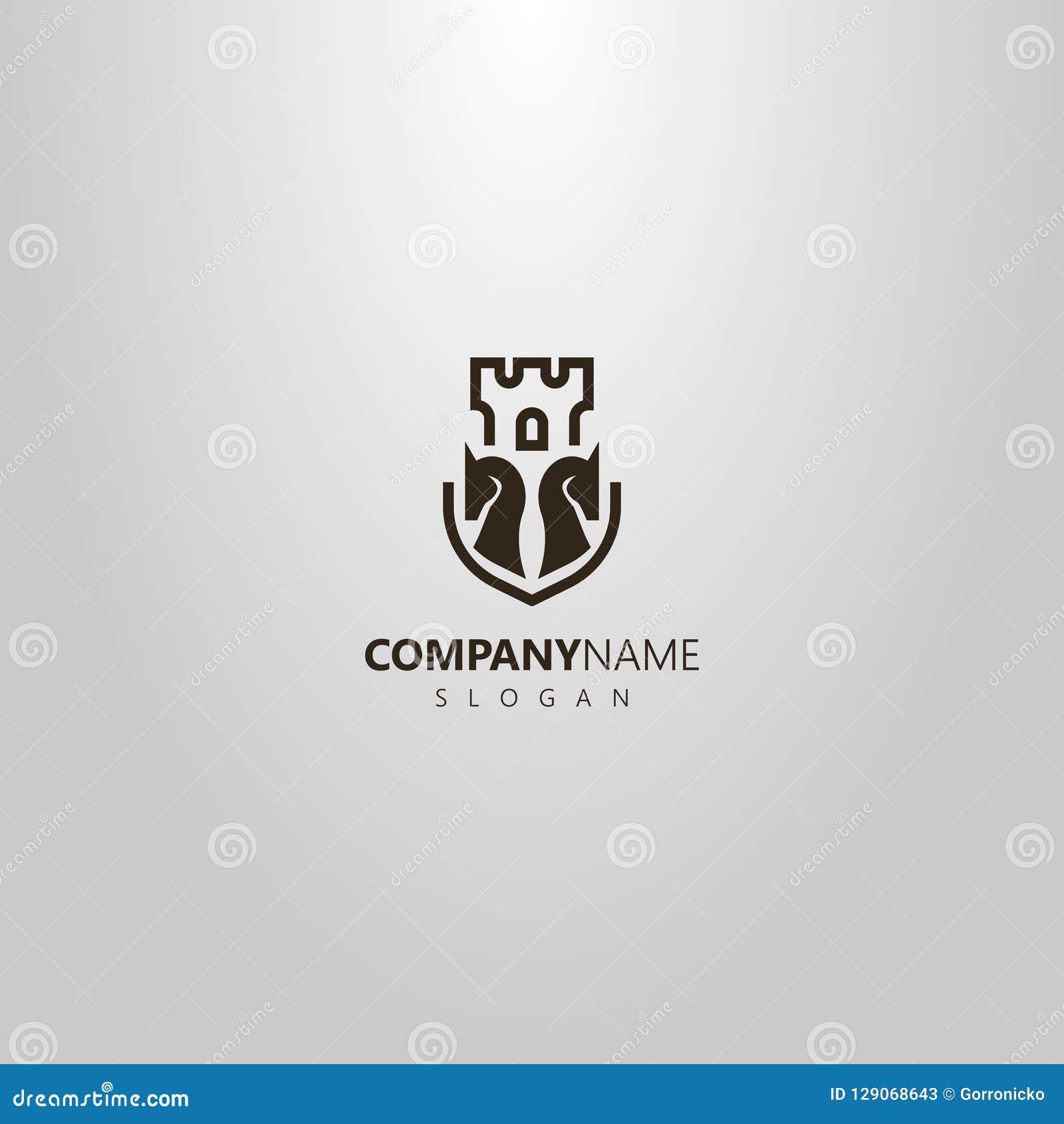 Knights At Castle Cartoon Vector | CartoonDealer.com #94575069