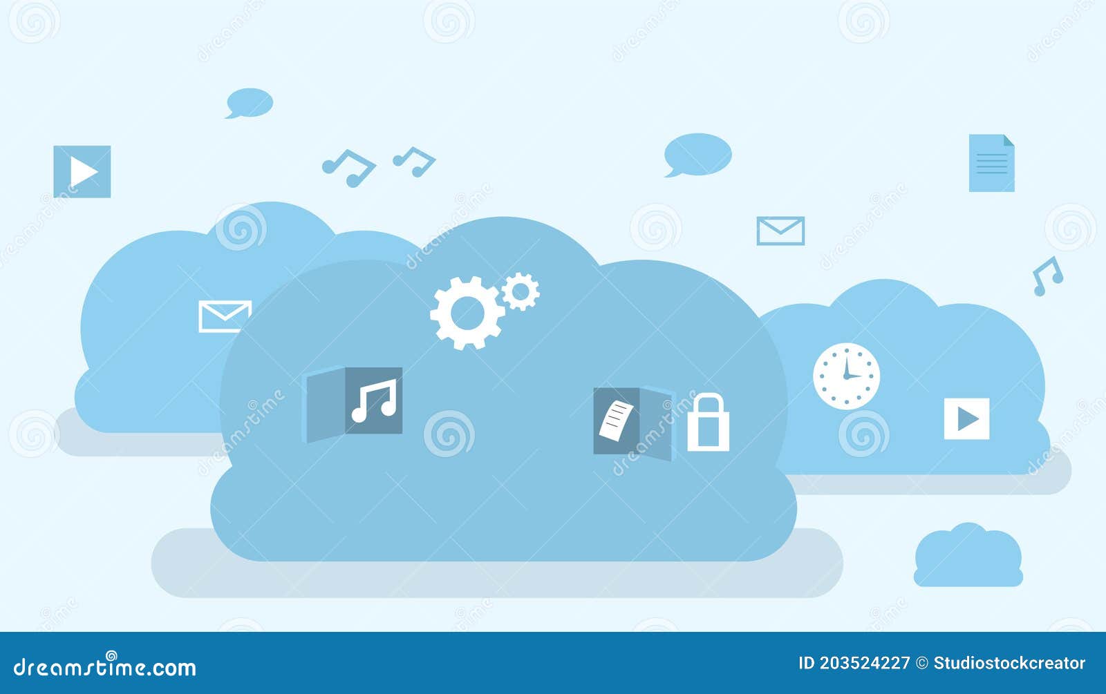 Simple Vector Flat Illustration in Cartoon Style. Conceptual Art of ...