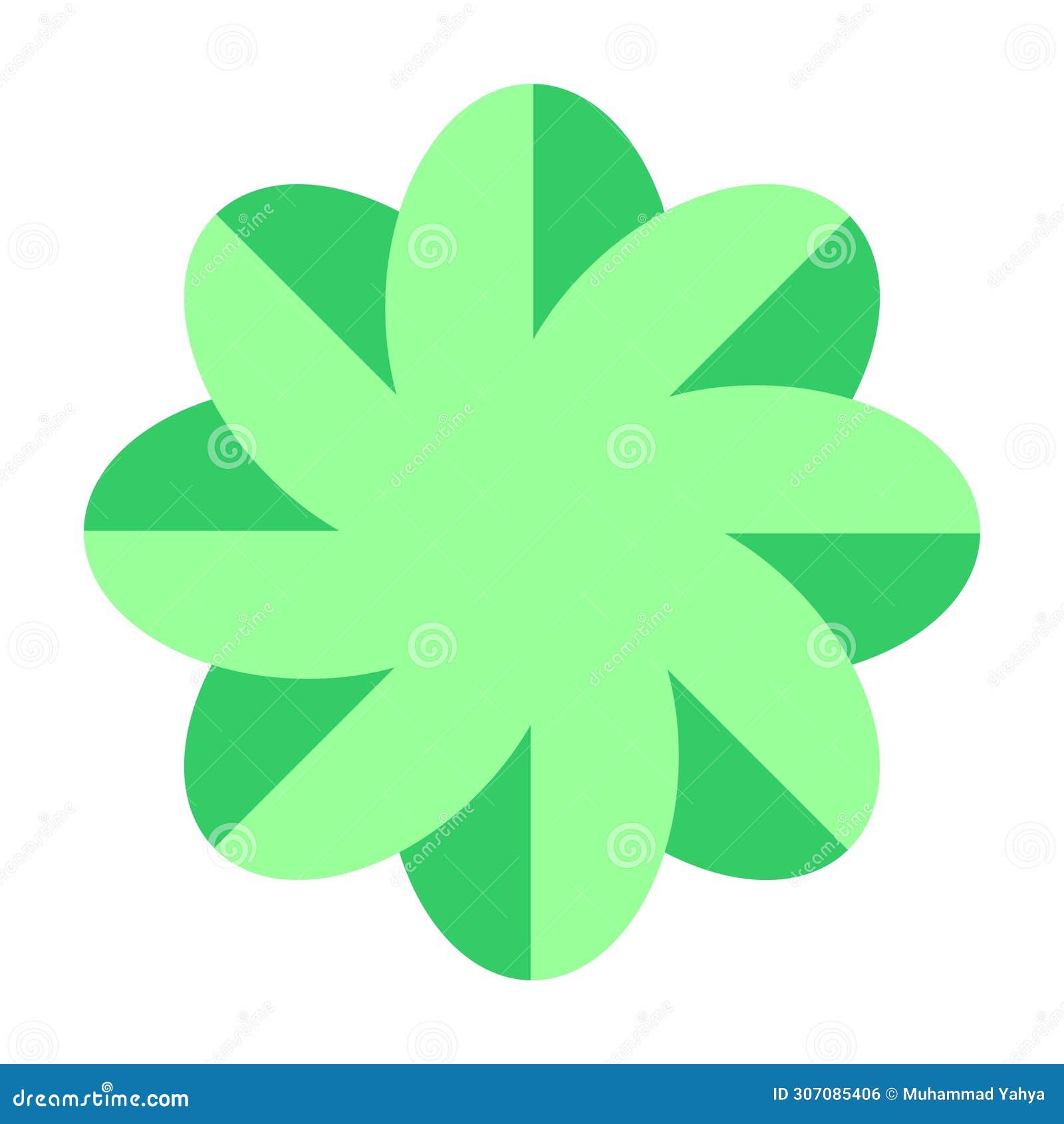 Simple Vector with Flower Objects Stock Vector - Illustration of ...