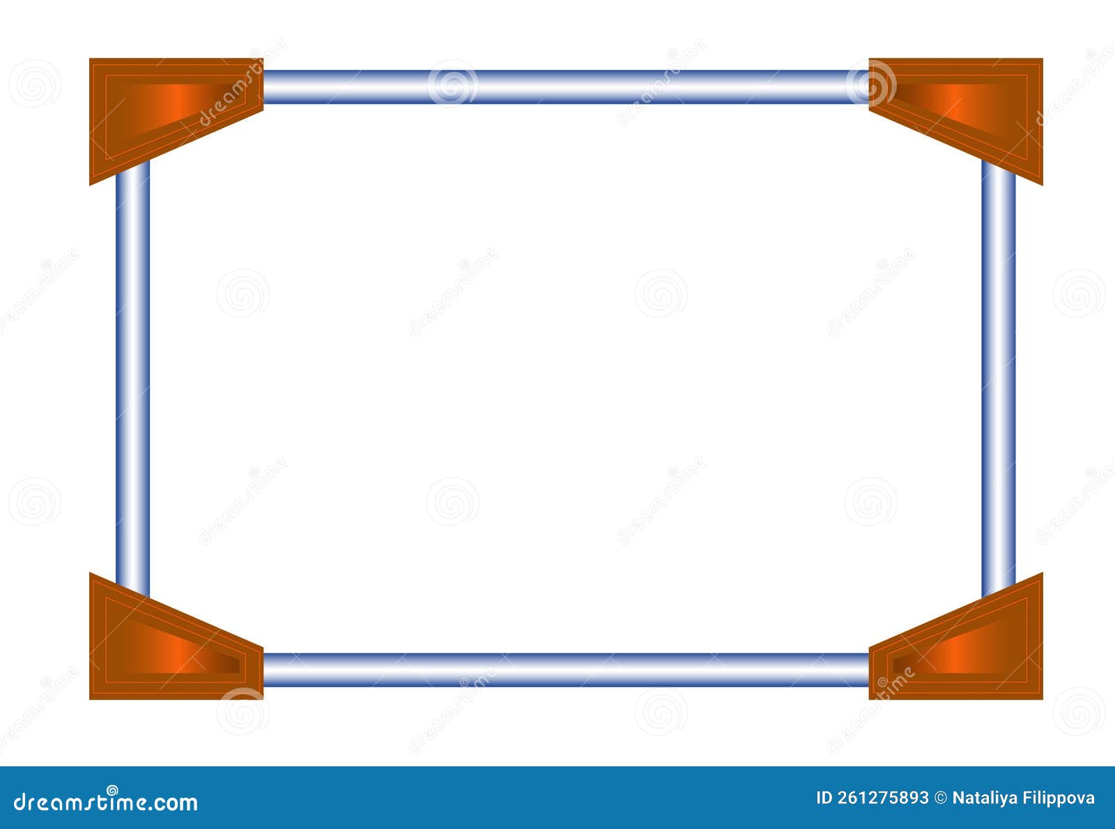 Simple vector frame stock vector. Illustration of vector - 261275893