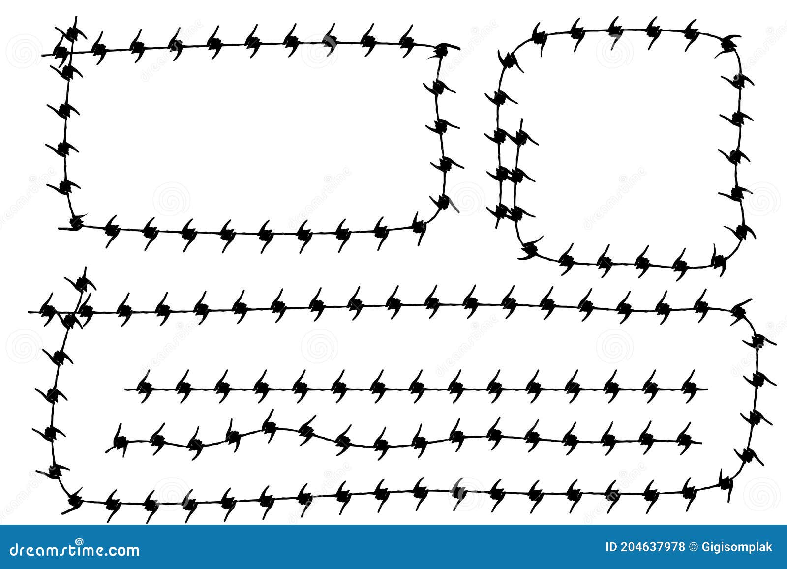 Silhouette Man With Barbed Wire Brain And Cyber Bullying Text, Social ...