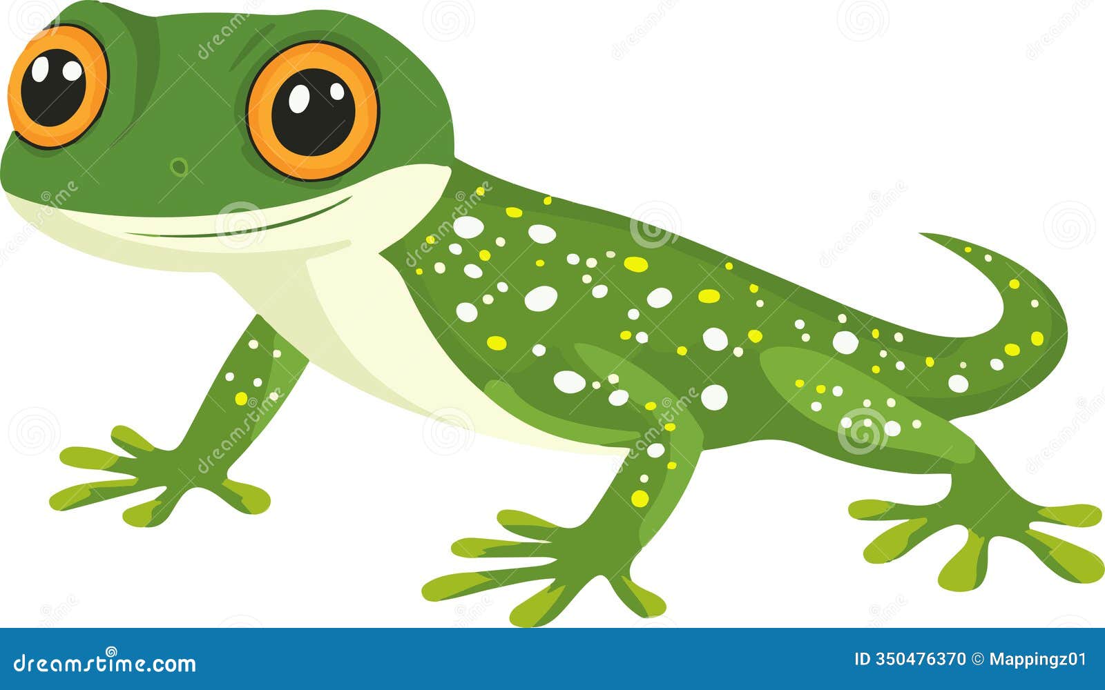 Simple Vector Gecko Clipart Stock Vector - Illustration of kids ...