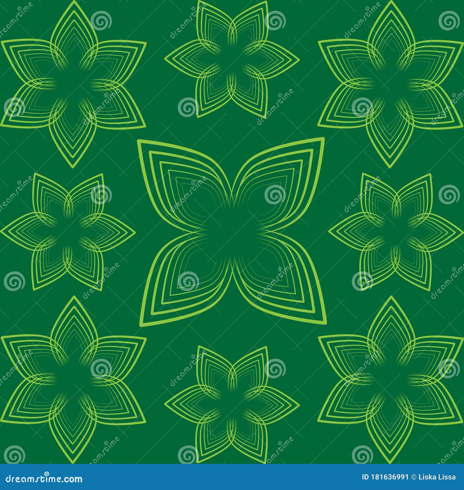 Geometric floral pattern stock vector. Illustration of fashioned ...