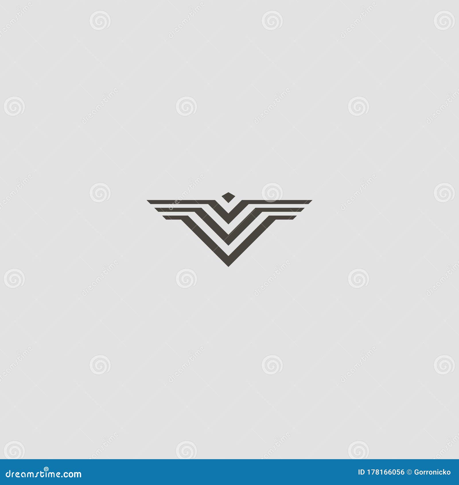 Simple Vector Geometric Outline Iconic Sign of Weird Striped Triangular ...