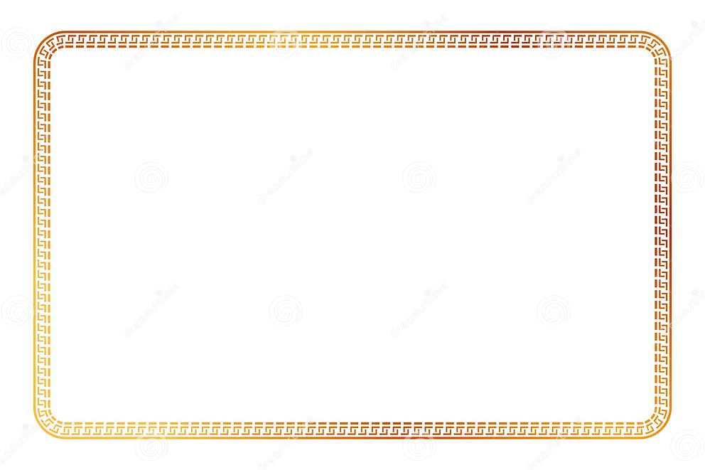 Simple Vector Gold Golden Basic Shape Frame, for Certificate, Placard ...