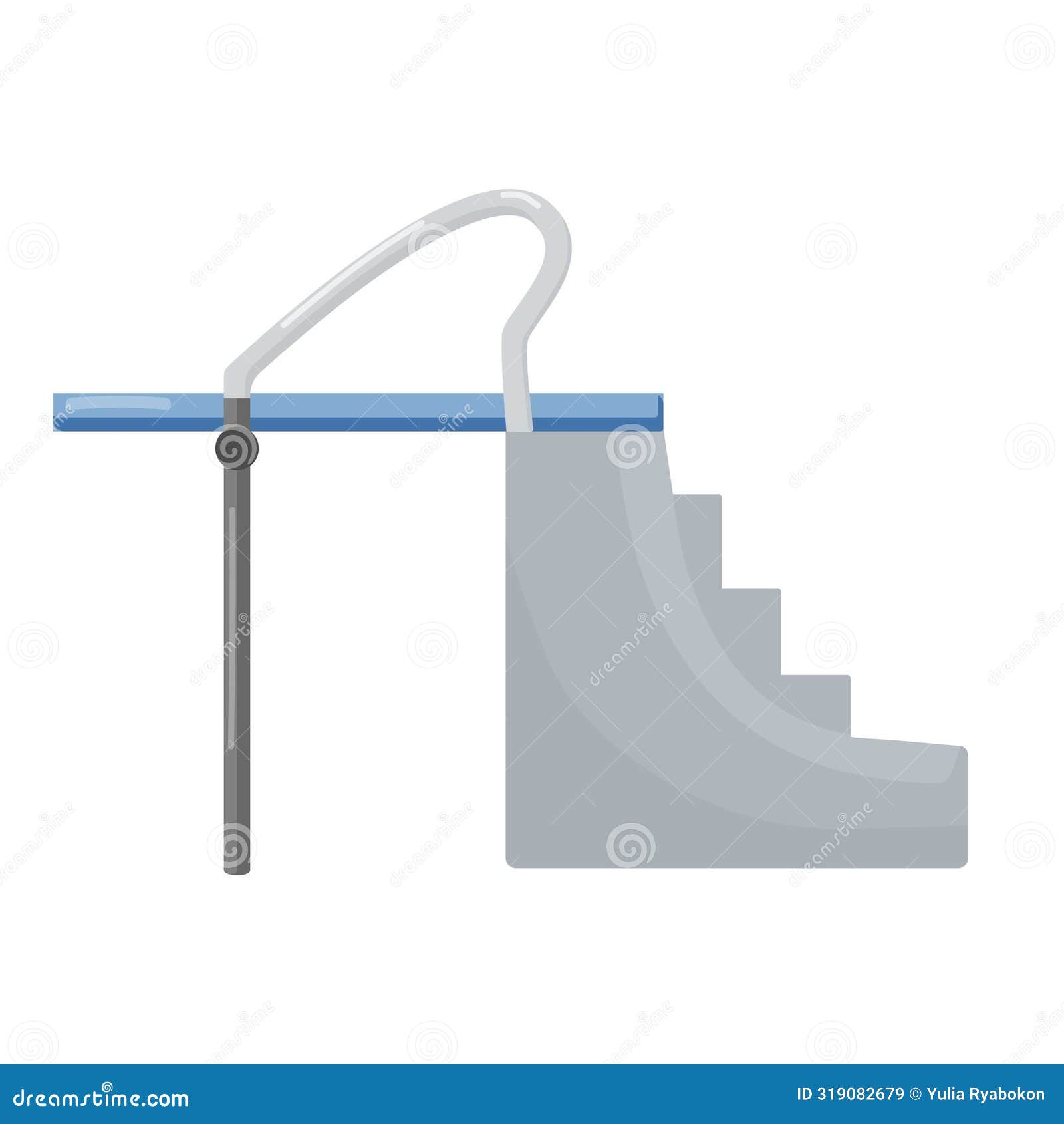 Pool Ladder and Steps Vector Illustration Stock Vector - Illustration ...