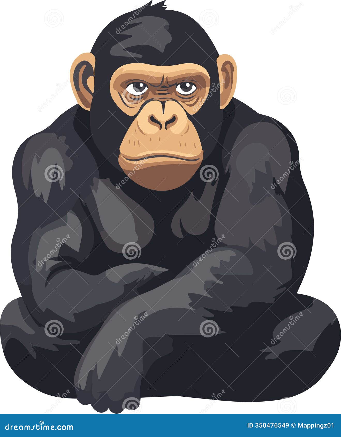 Great Apes Native To The Rainforests Of Borneo And Sumatra Known Stock ...