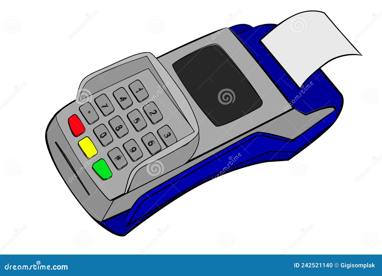 Simple Vector Hand Draw Sketch, EDC Machine, Isolated on White Stock ...