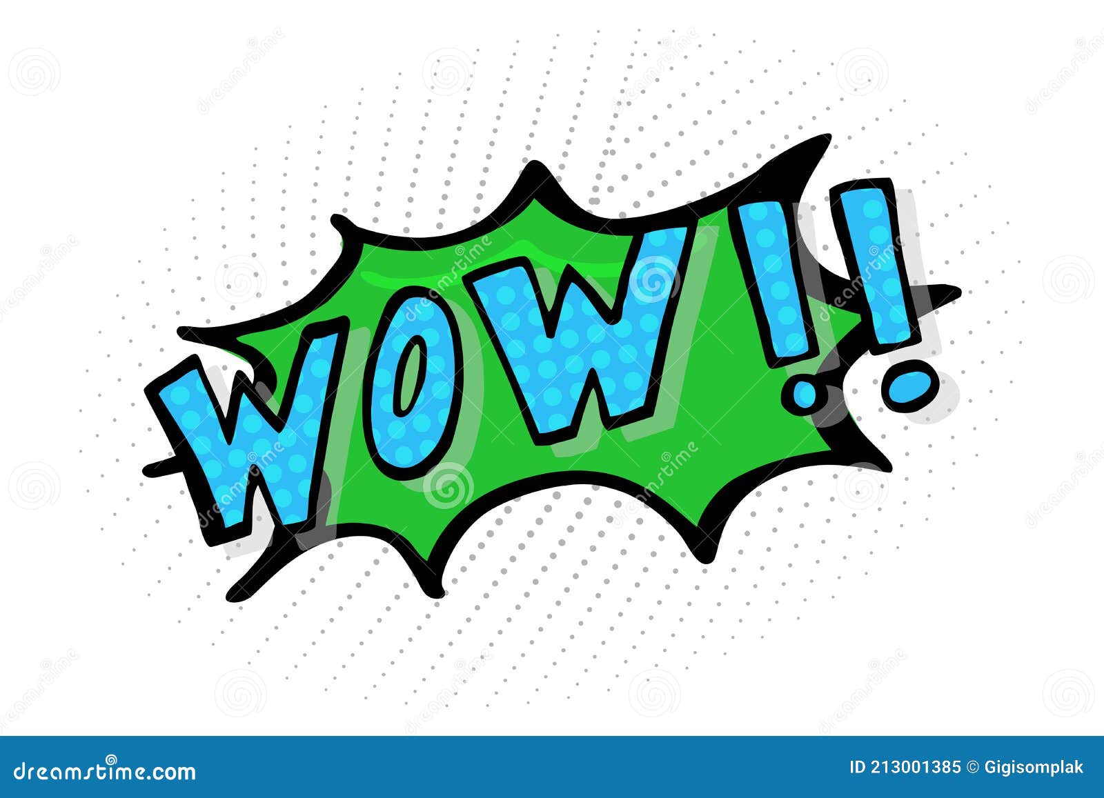 Simple Vector Hand Draw Sketch Shout Out, Wow, Isolated on White Stock ...