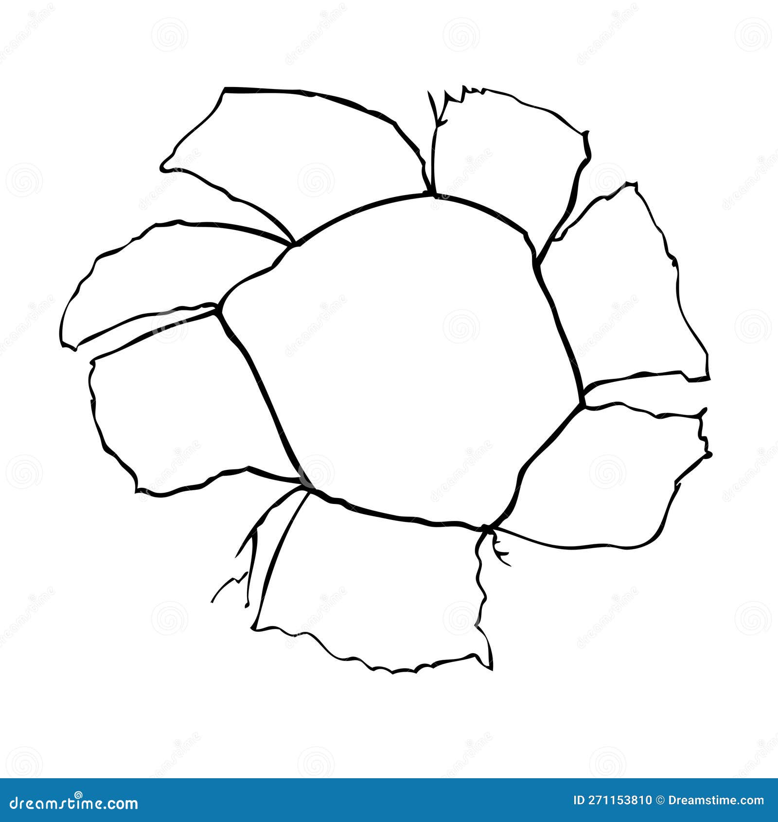 Simple Vector Hand Draw Sketch of Torn Paper Stock Vector ...